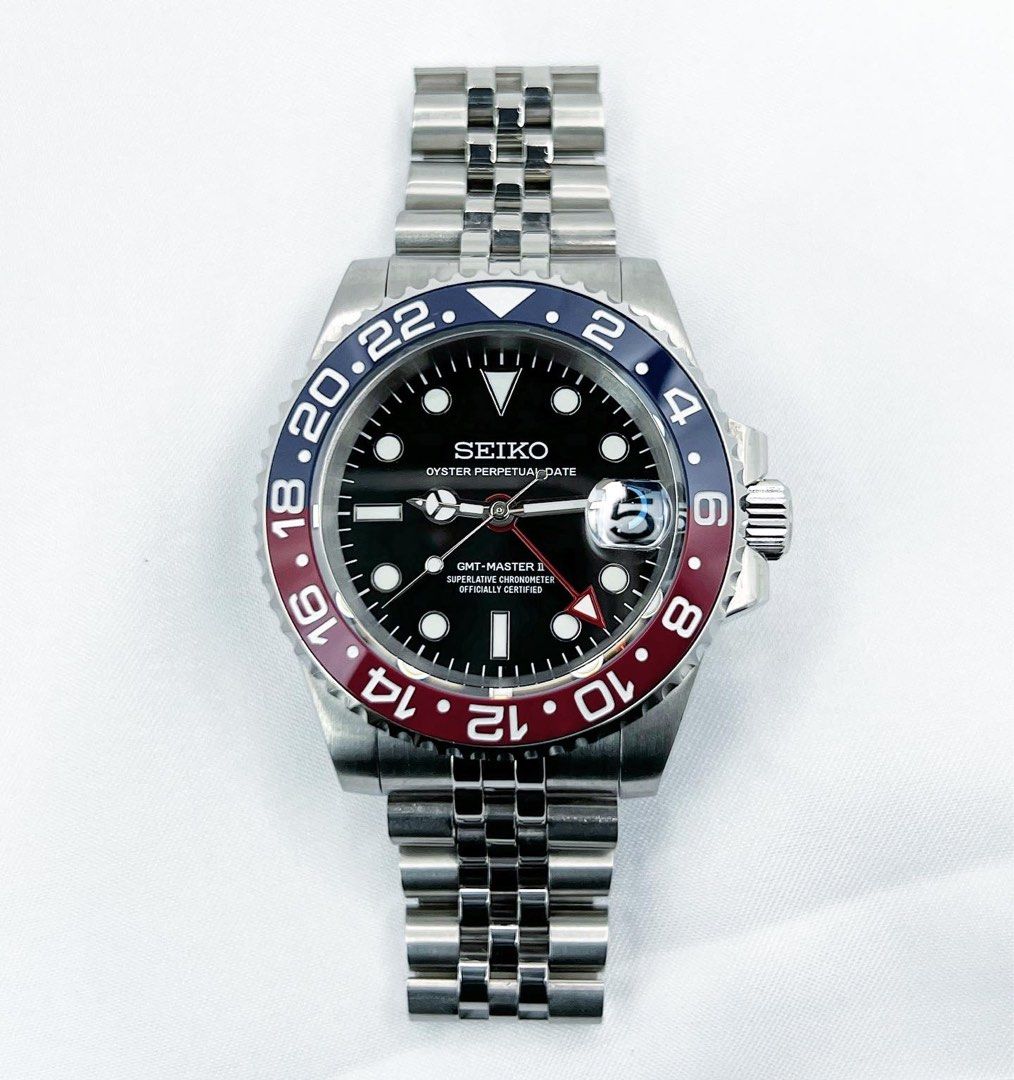 Seiko Mod GMT Pepsi – LSMODDING